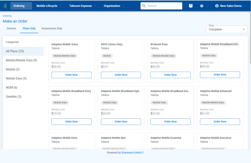 Ordering | Simplify and Control Mobile Ordering | Bluewater Control